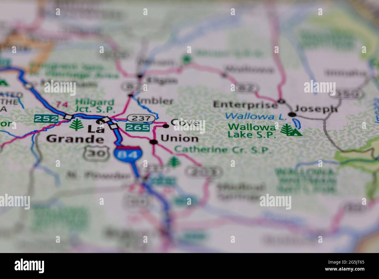 Map of cove oregon hi-res stock photography and images - Alamy