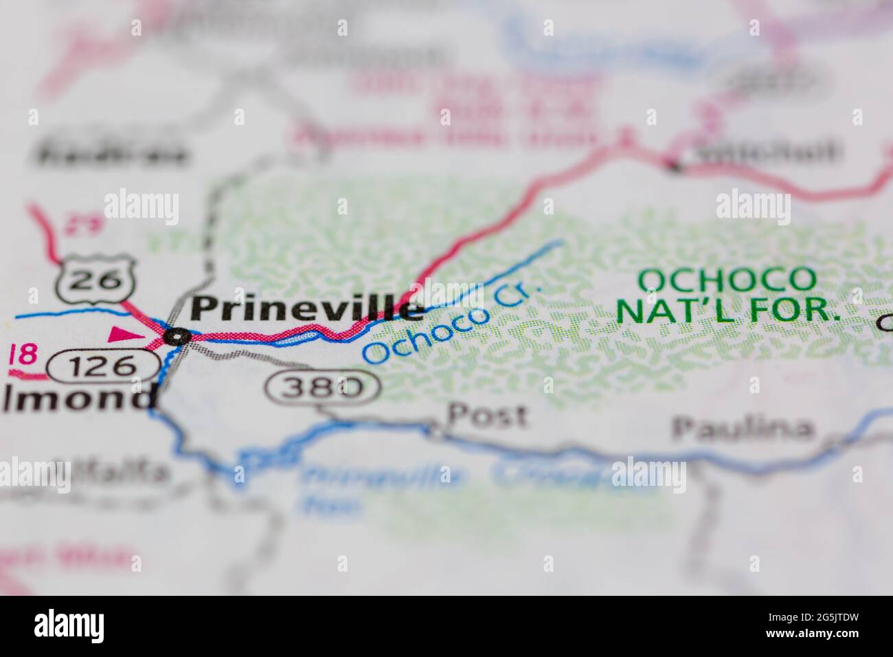 Map of princeville oregon hi-res stock photography and images - Alamy