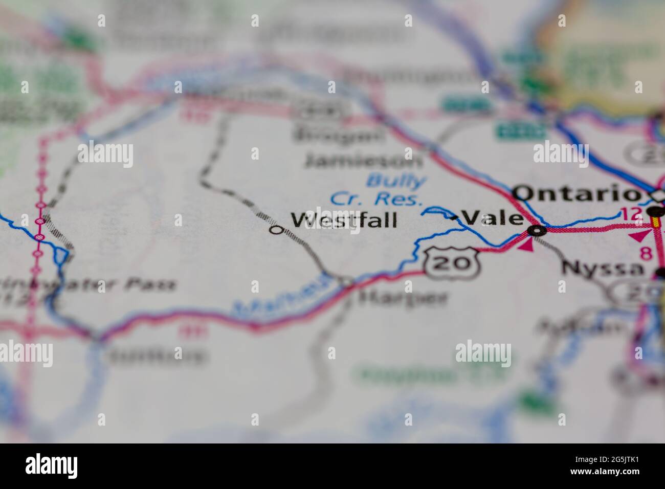 Westfall oregon map hi-res stock photography and images - Alamy