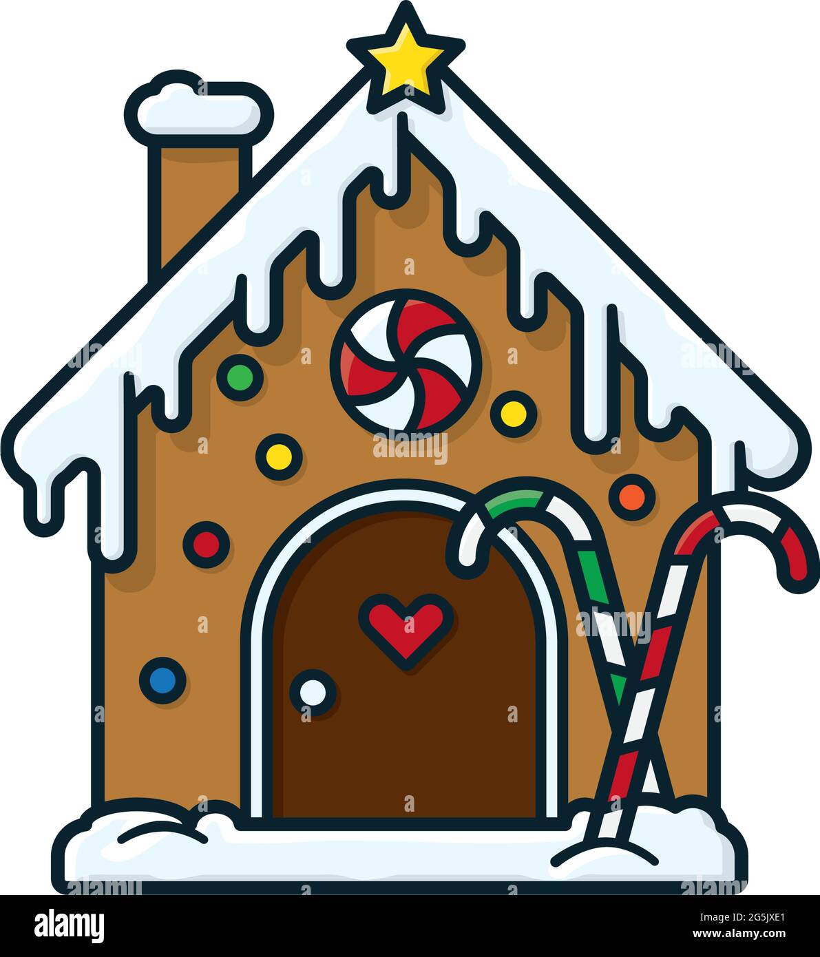 Isolated Vector illustration for Gingerbread House Day on December 12 ...