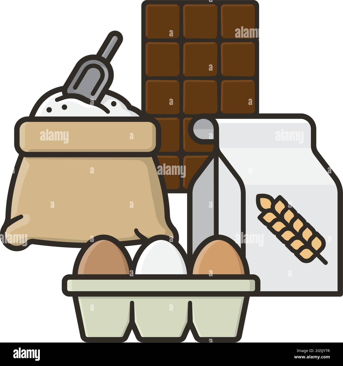 Chocolate wheat Stock Vector Images - Alamy