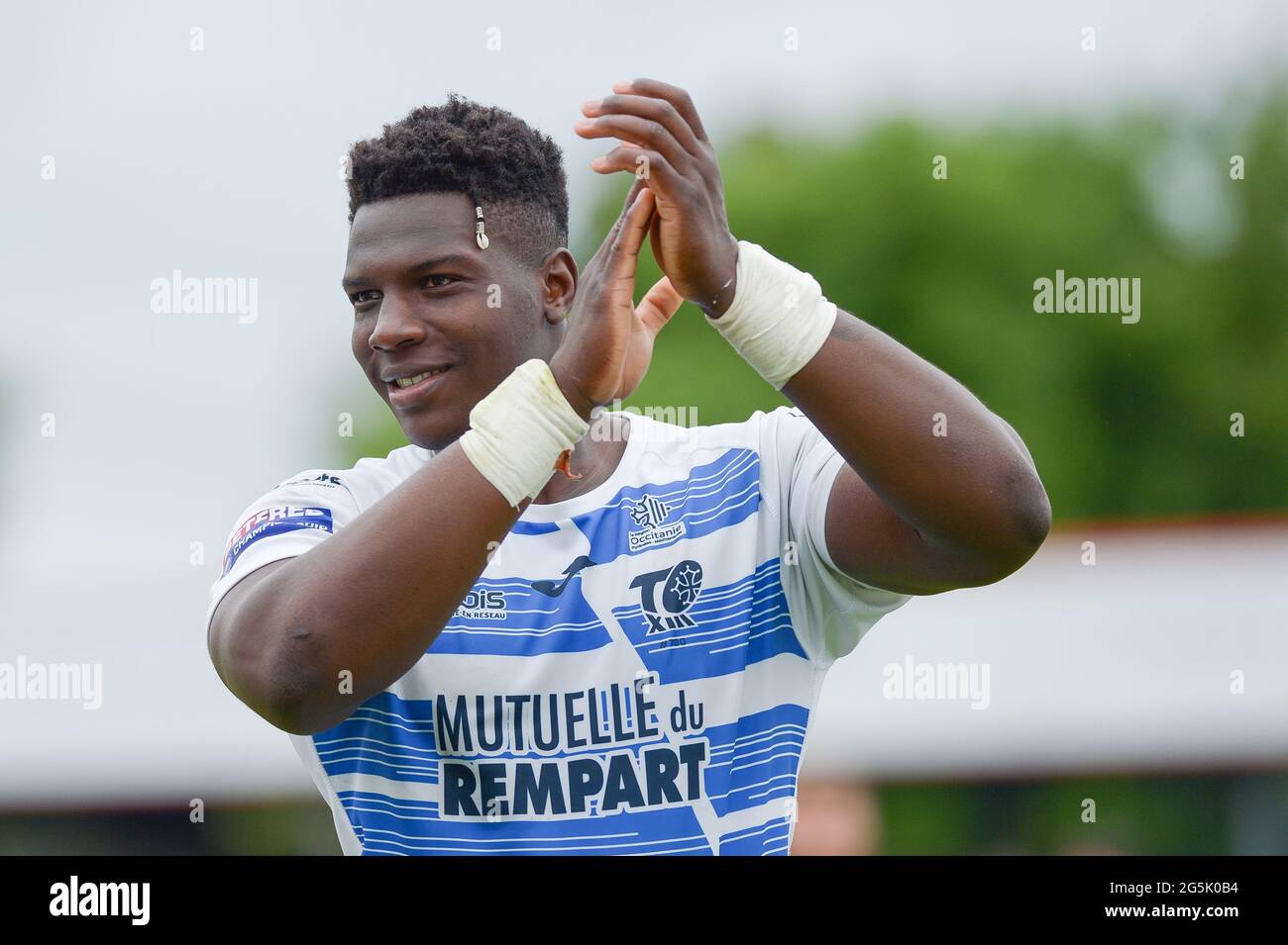 Wakefield, England - 27 June 2021 - Justin Sangaré of Toulouse ...