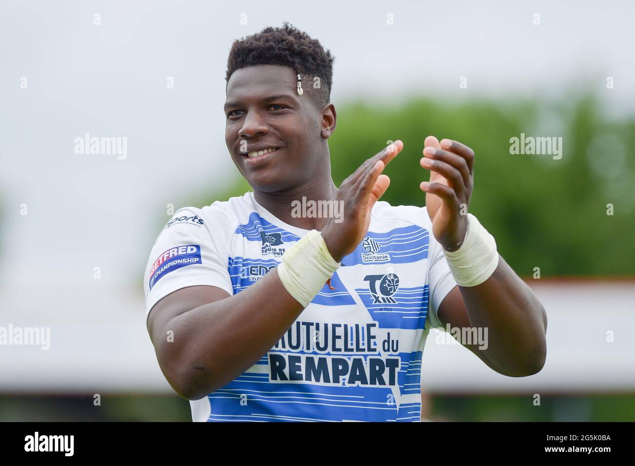 Wakefield, England - 27 June 2021 - Justin Sangaré of Toulouse ...