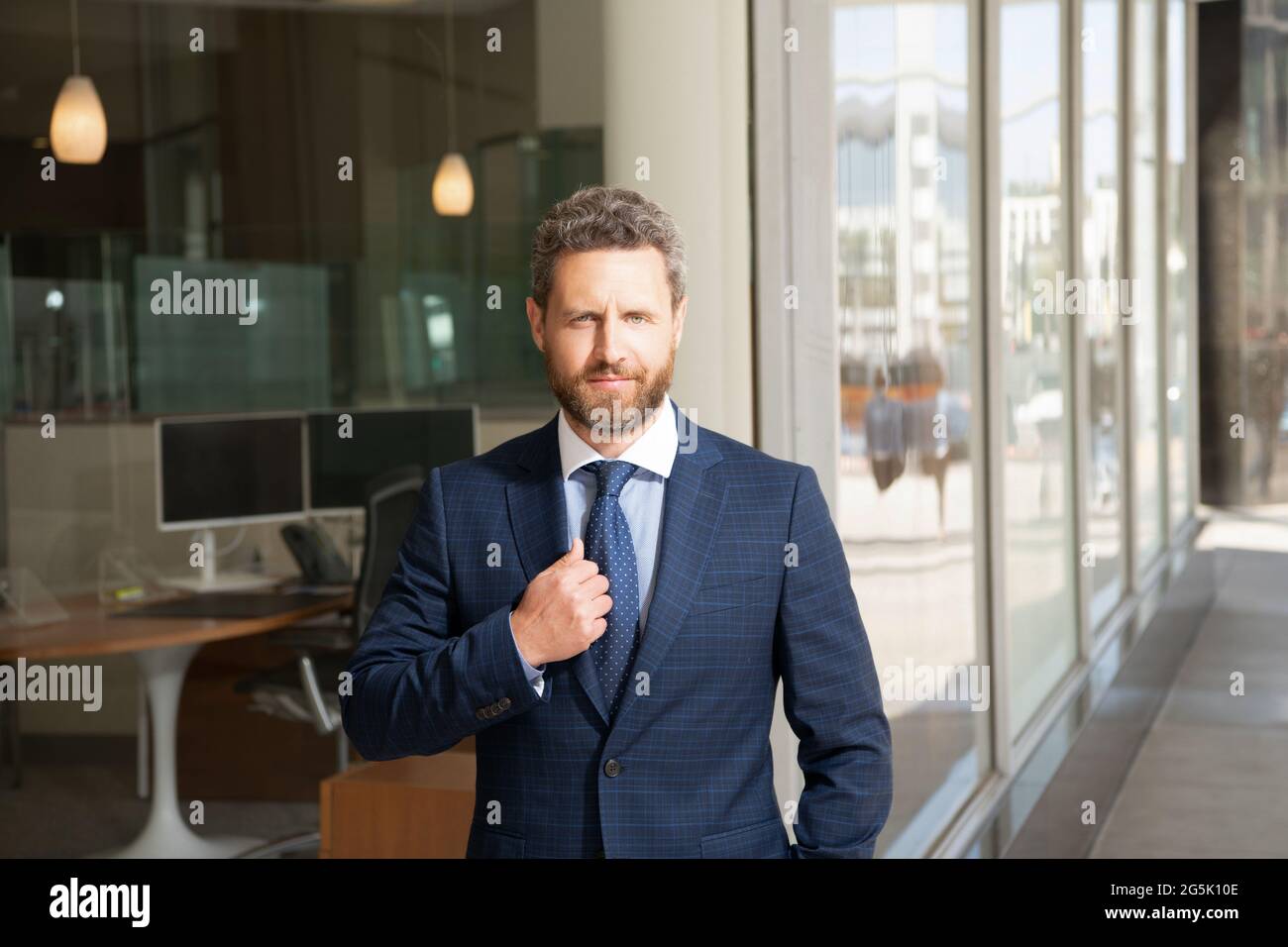 successful man in businesslike suit. entrepreneur. male formal fashion ...