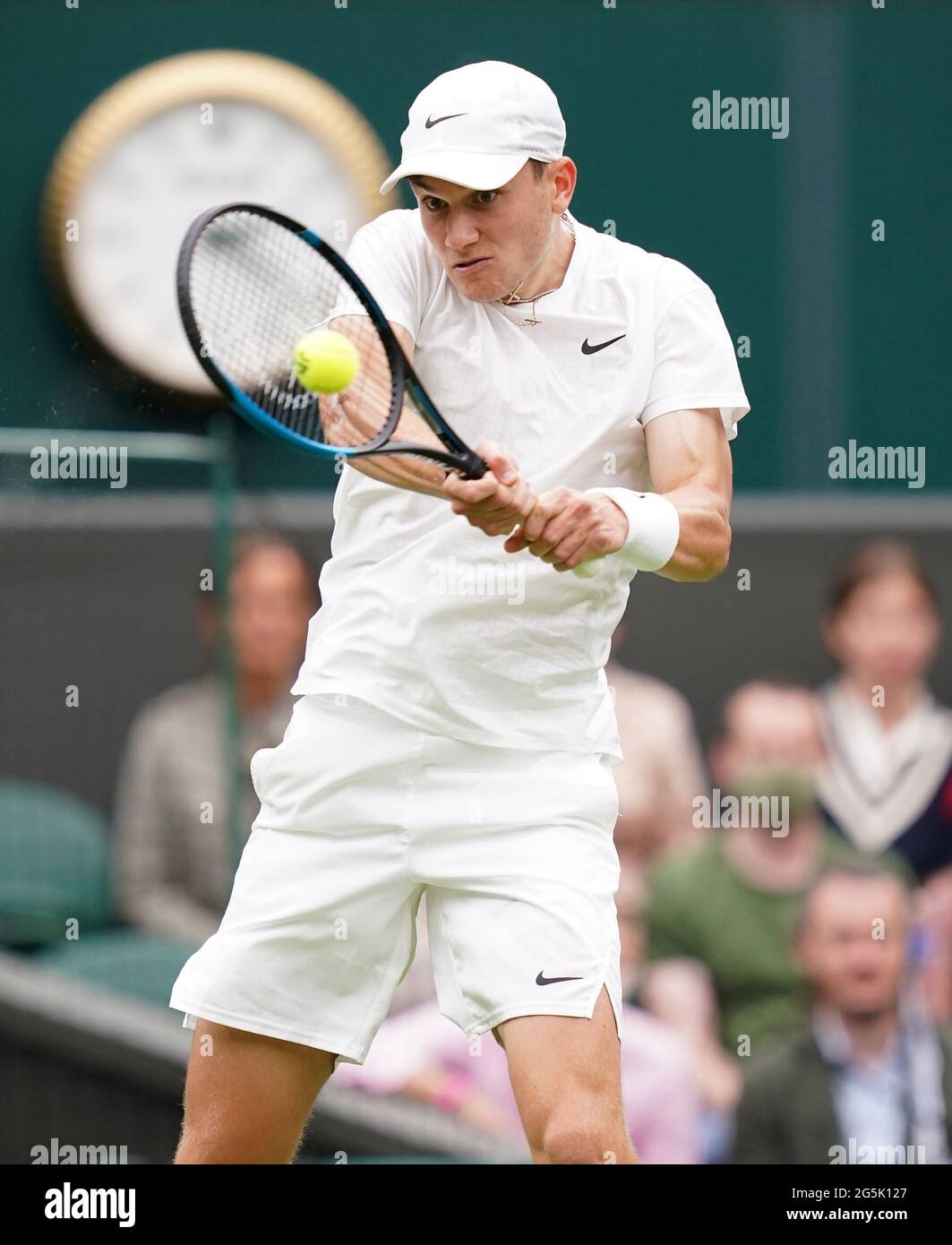 Jack draper wimbledon novak hi-res stock photography and images - Alamy