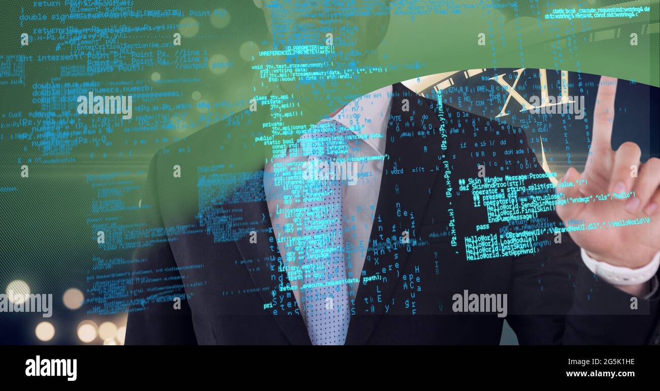 Animation data processing over screen hi-res stock photography and images - Alamy