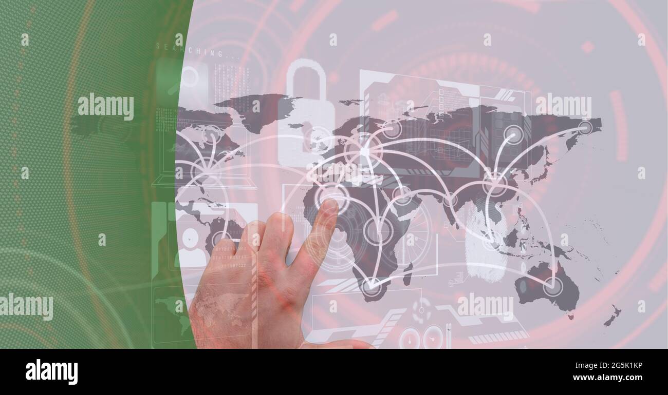 Interactive digital map hi-res stock photography and images - Alamy