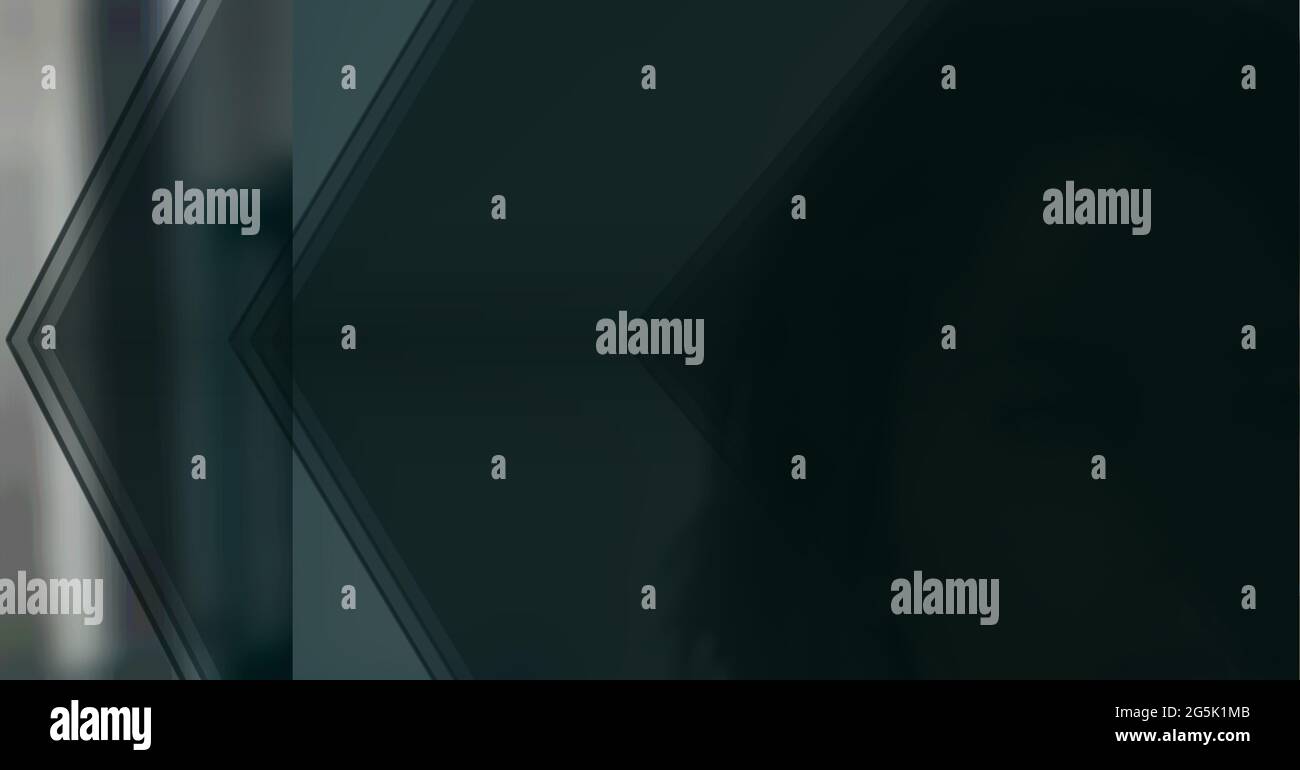 Composition of graduated dark grey chevrons on black background Stock ...