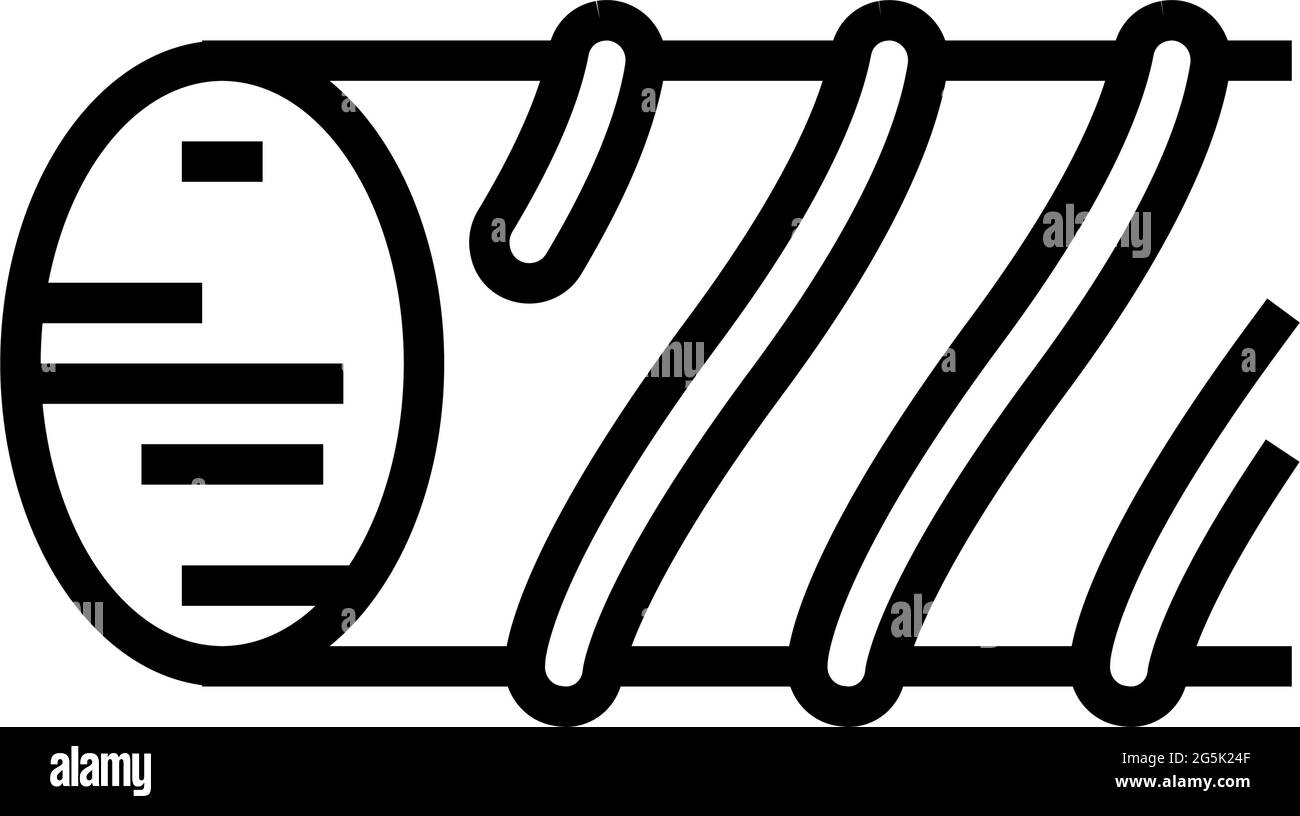 fiberglass reinforcement line icon vector illustration Stock Vector ...