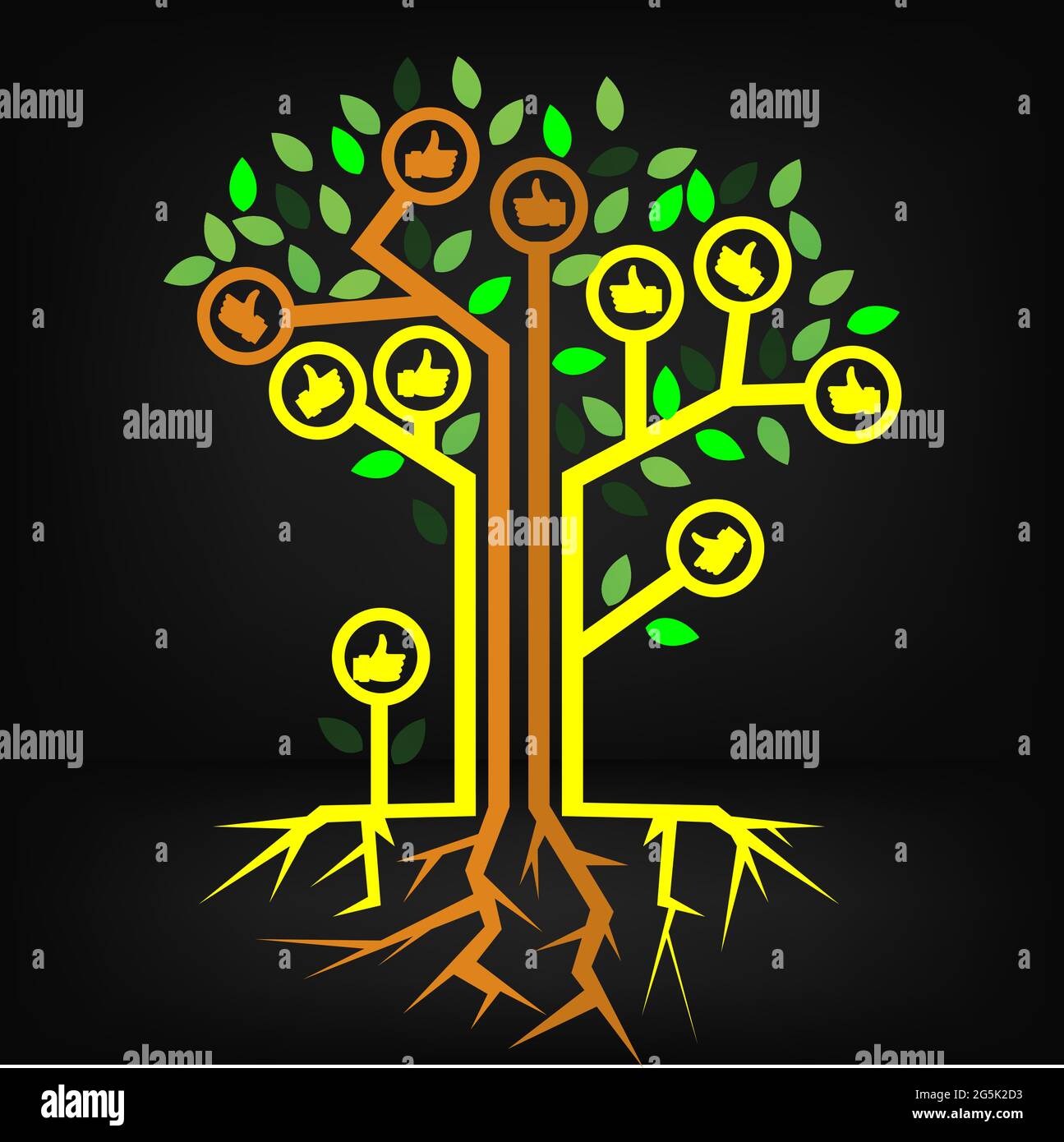 Like tree Stock Vector Images - Alamy