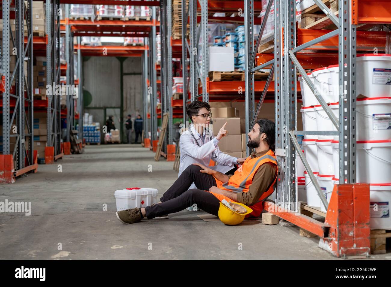 Employee first aid hi-res stock photography and images - Alamy