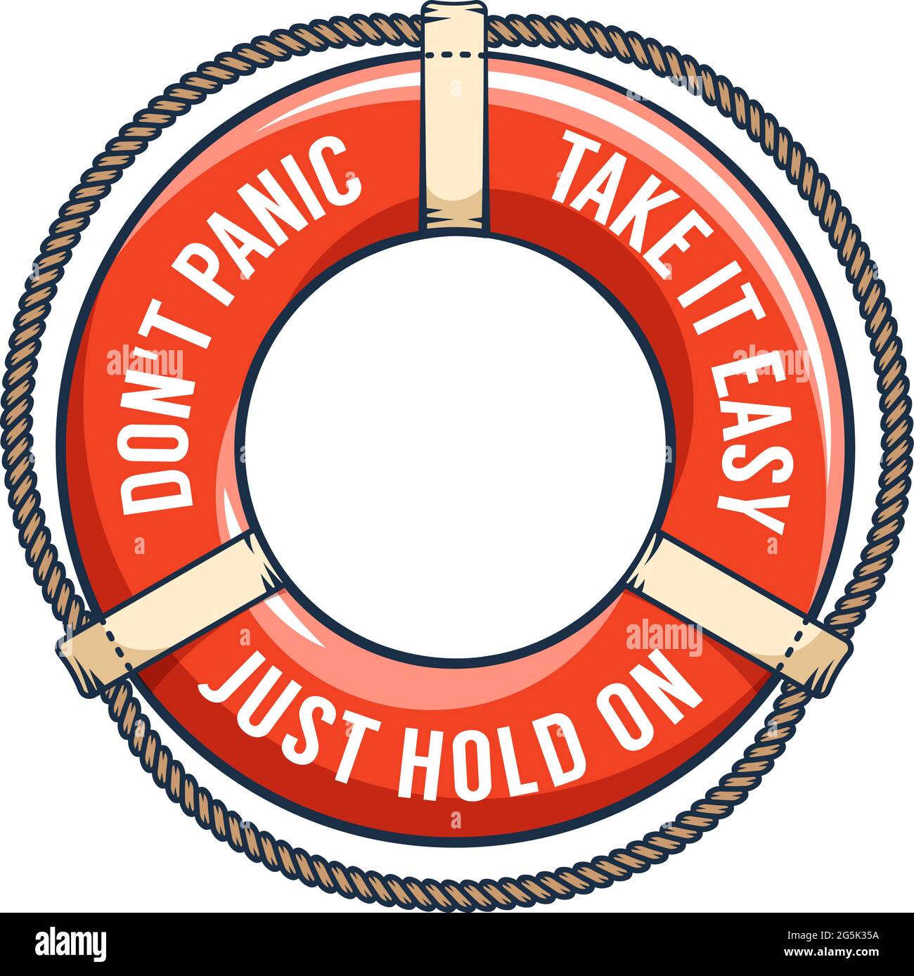 Lifebuoy retro illustration Stock Vector Image & Art - Alamy