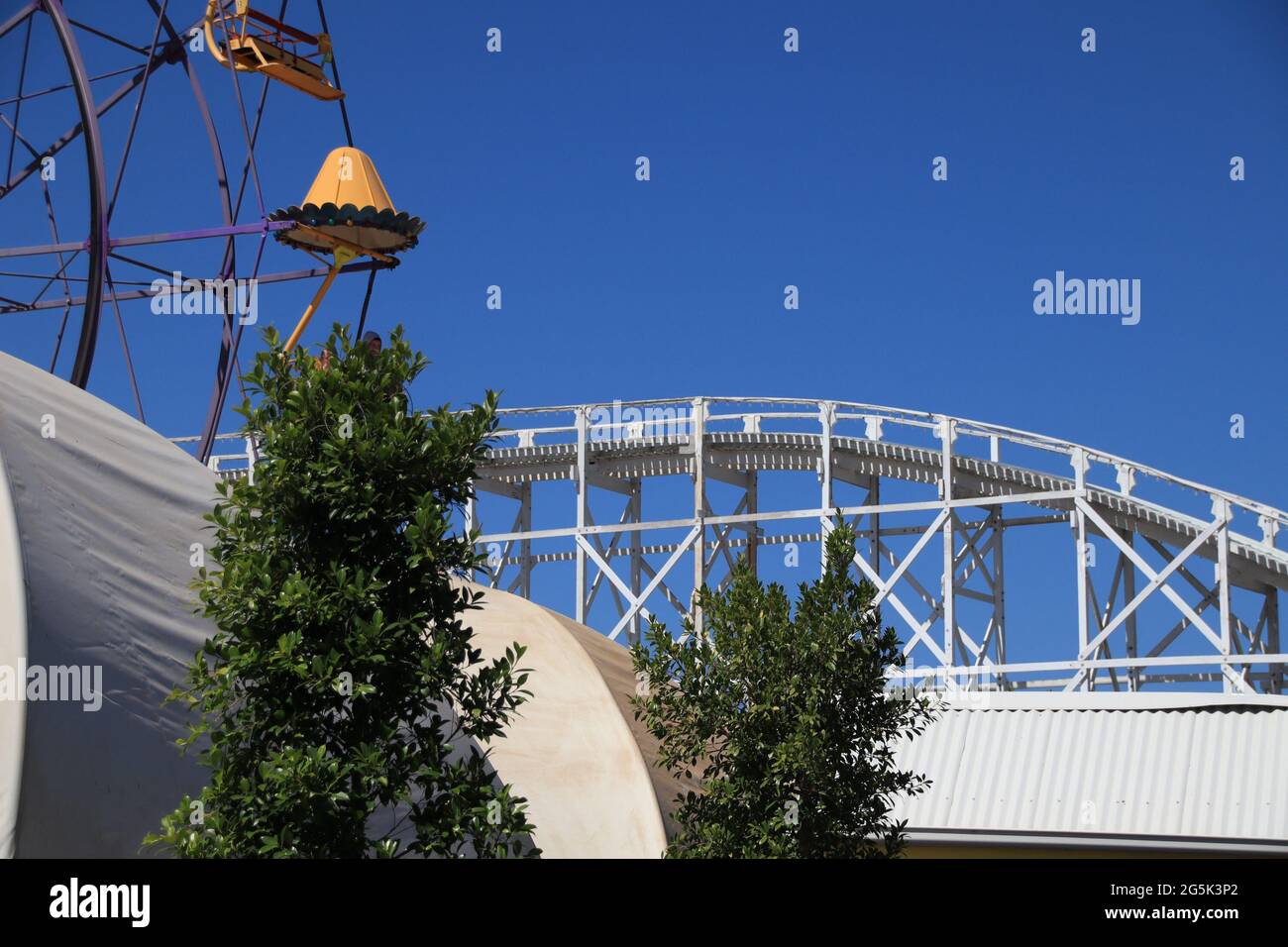 Luna Park Roller coaster train ride Saint Kilda Melbourne VIC Australia ...