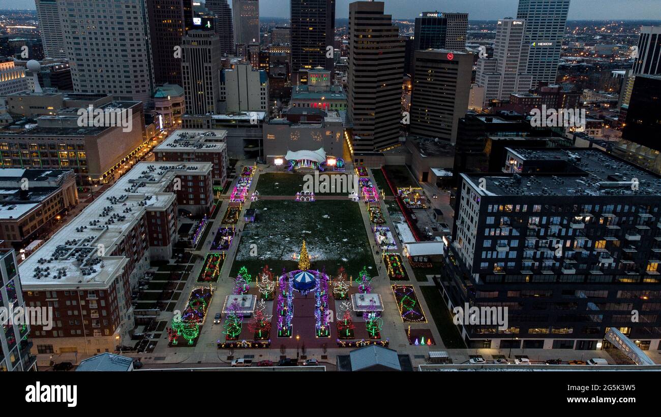 Downtown columbus ohio aerial hi-res stock photography and images - Alamy