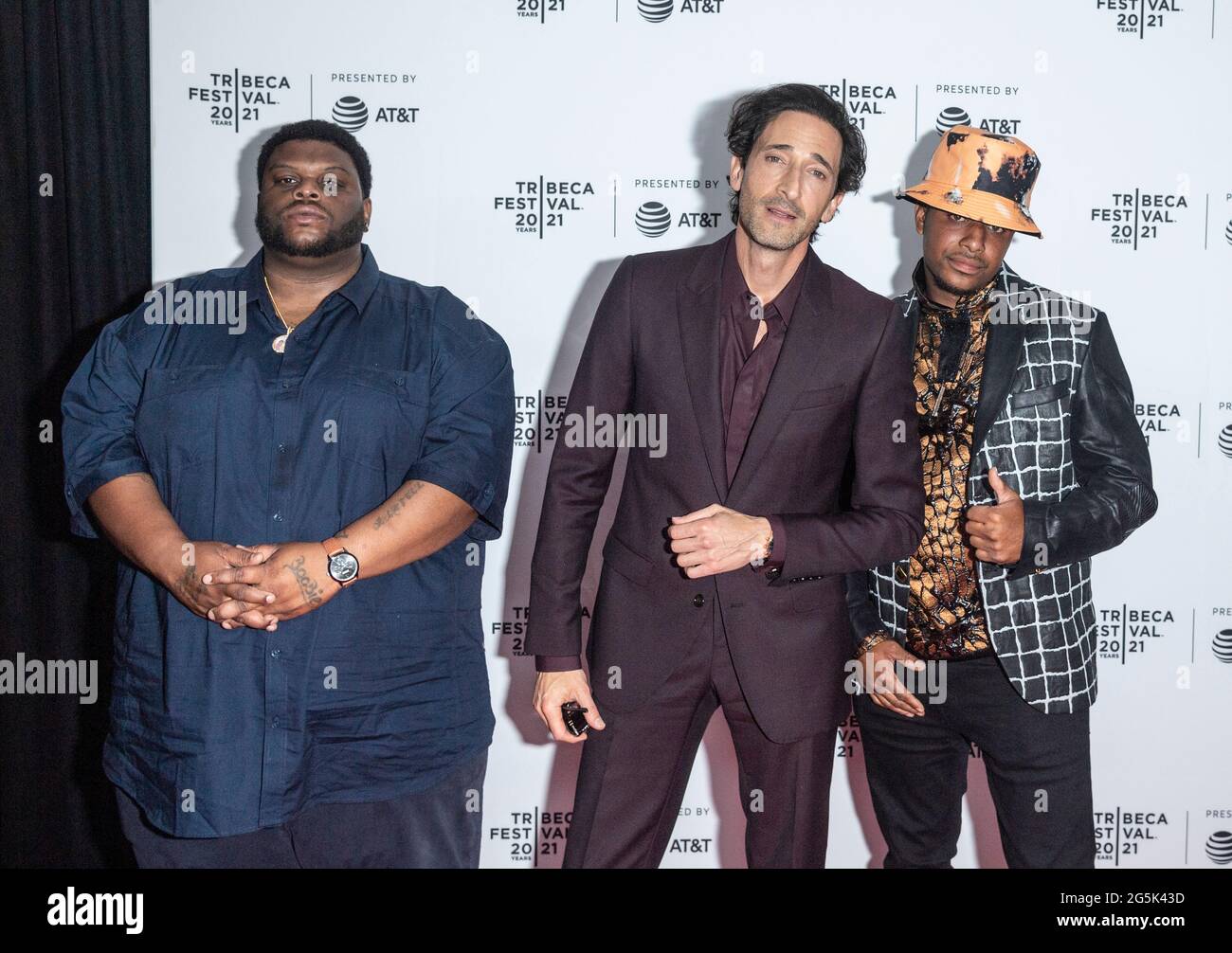 New York, NY - June 19, 2021: Johnny "Boogotti" Hopkins, Adrien Brody ...
