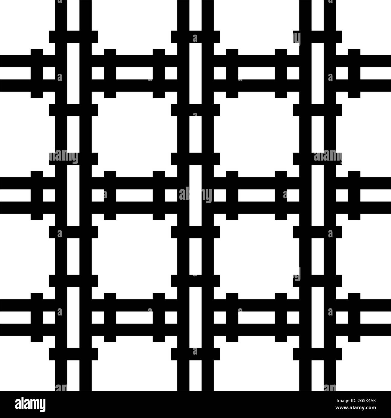 welded wire mesh wwf line icon vector illustration Stock Vector Image ...