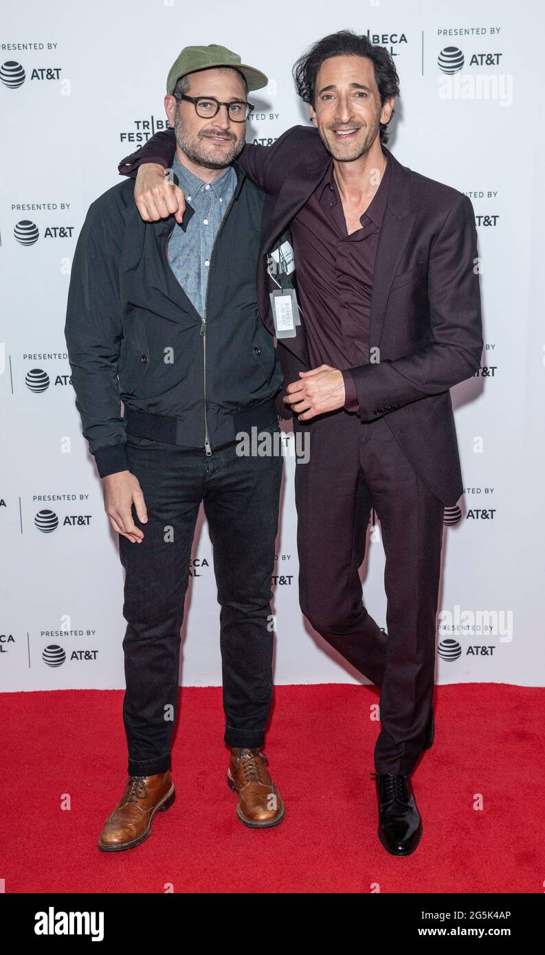 New York, NY - June 19, 2021: Paul Solet and Adrien Brody attend 'Clean ...