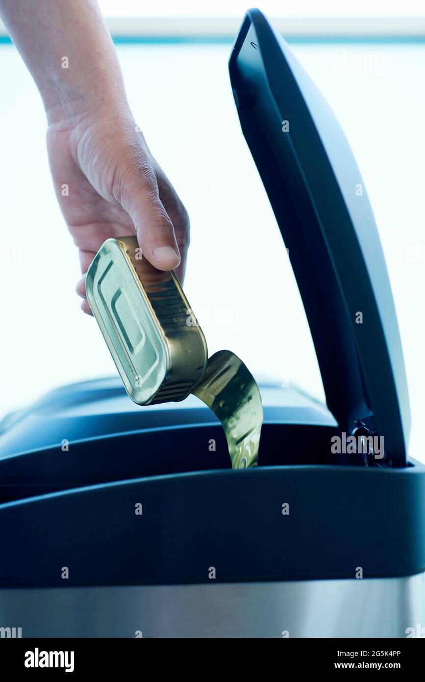 Food waste person bin hi-res stock photography and images - Alamy