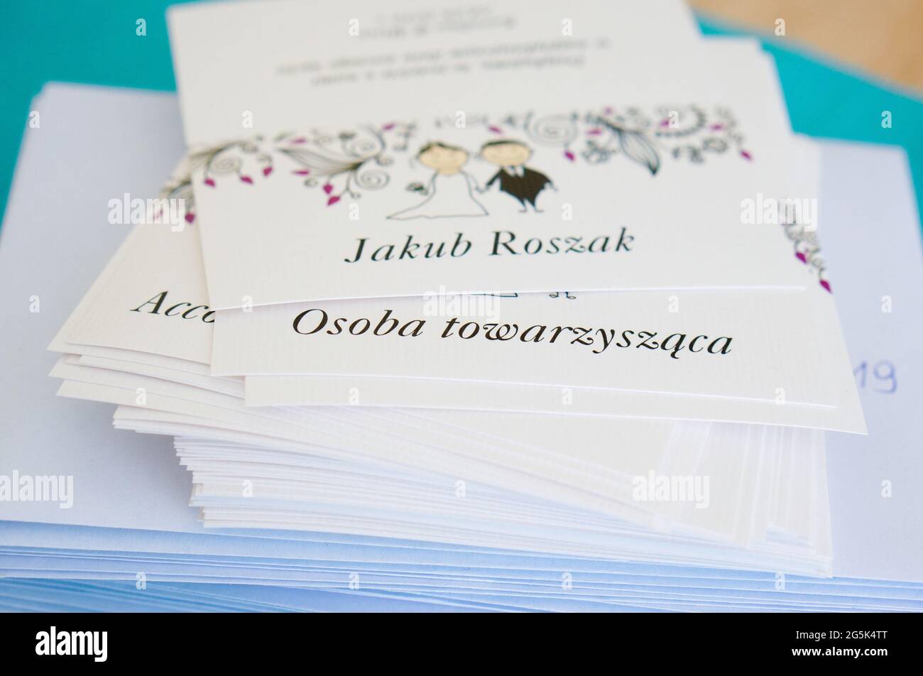 Pile Of Wedding Invitation