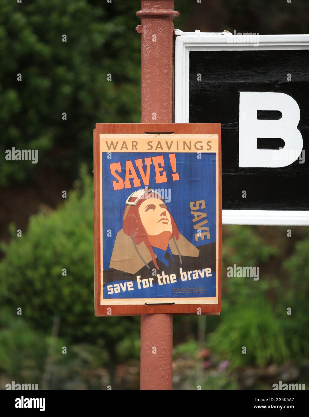 World war 2 posters on display at Bewdley station during their 1940's ...