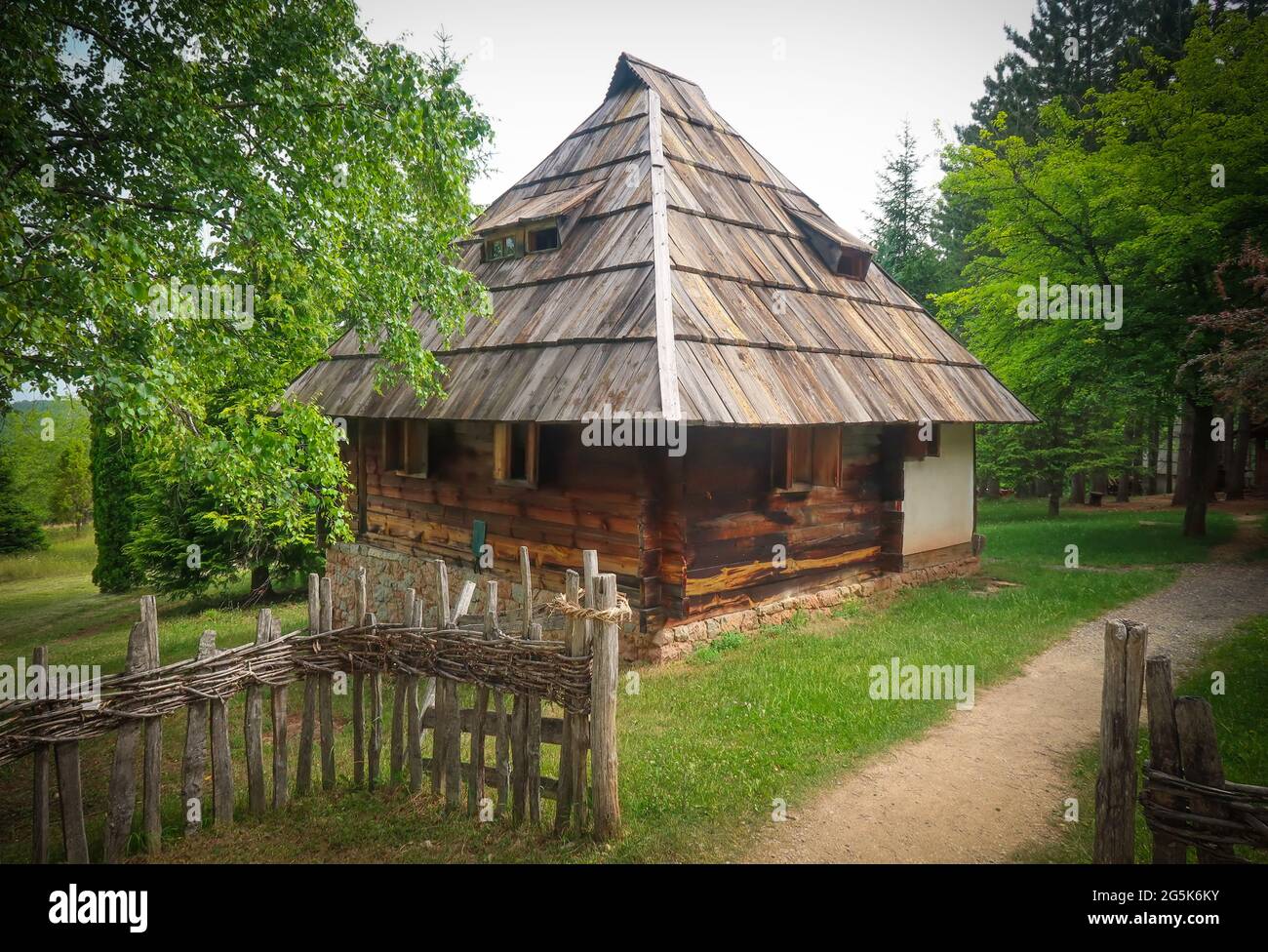 Sirogojno is a village in Serbia located on mountain Zlatibor Stock ...