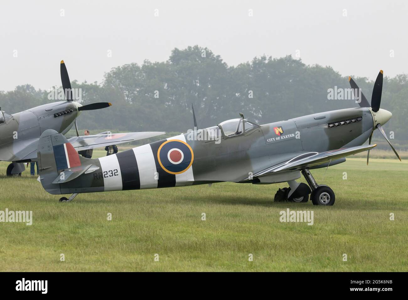 G-BRSF RR232 Supermarine Spitfire at Headcorn Airfield Airshow 27 June ...
