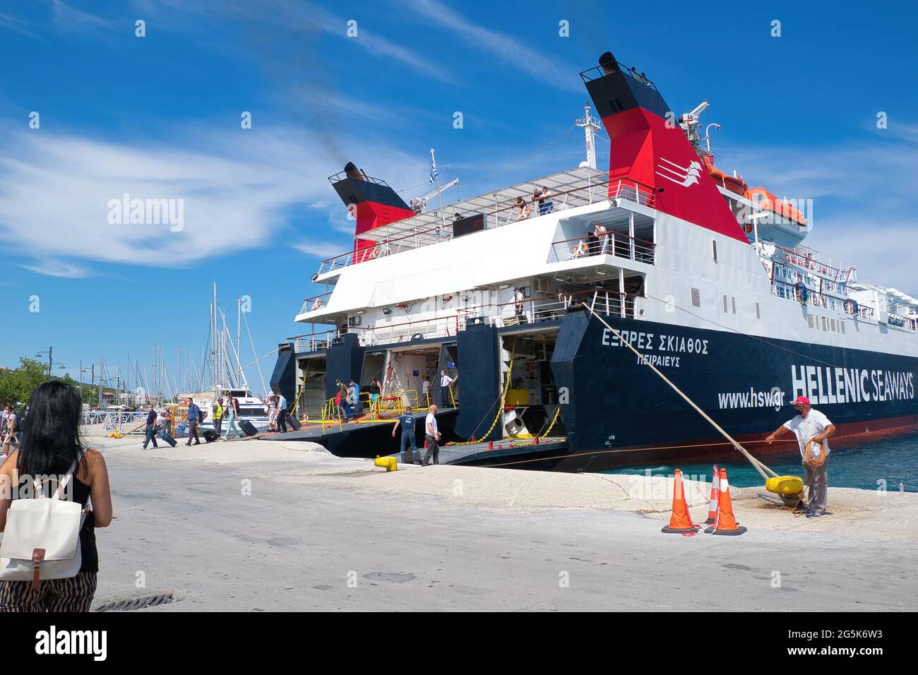 SKIATHOS, GREECE - Jun 17, 2021: 6-17-2021, Skiathos island, Greece ...