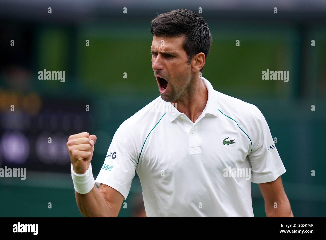 Novak djokovic wimbledon 2021 serve hi-res stock photography and images ...