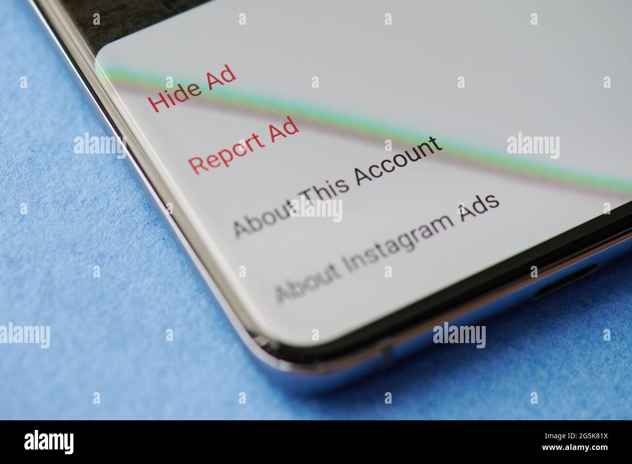 New york, USA - June 28 2021: Not appropriate ads in Instagram on ...