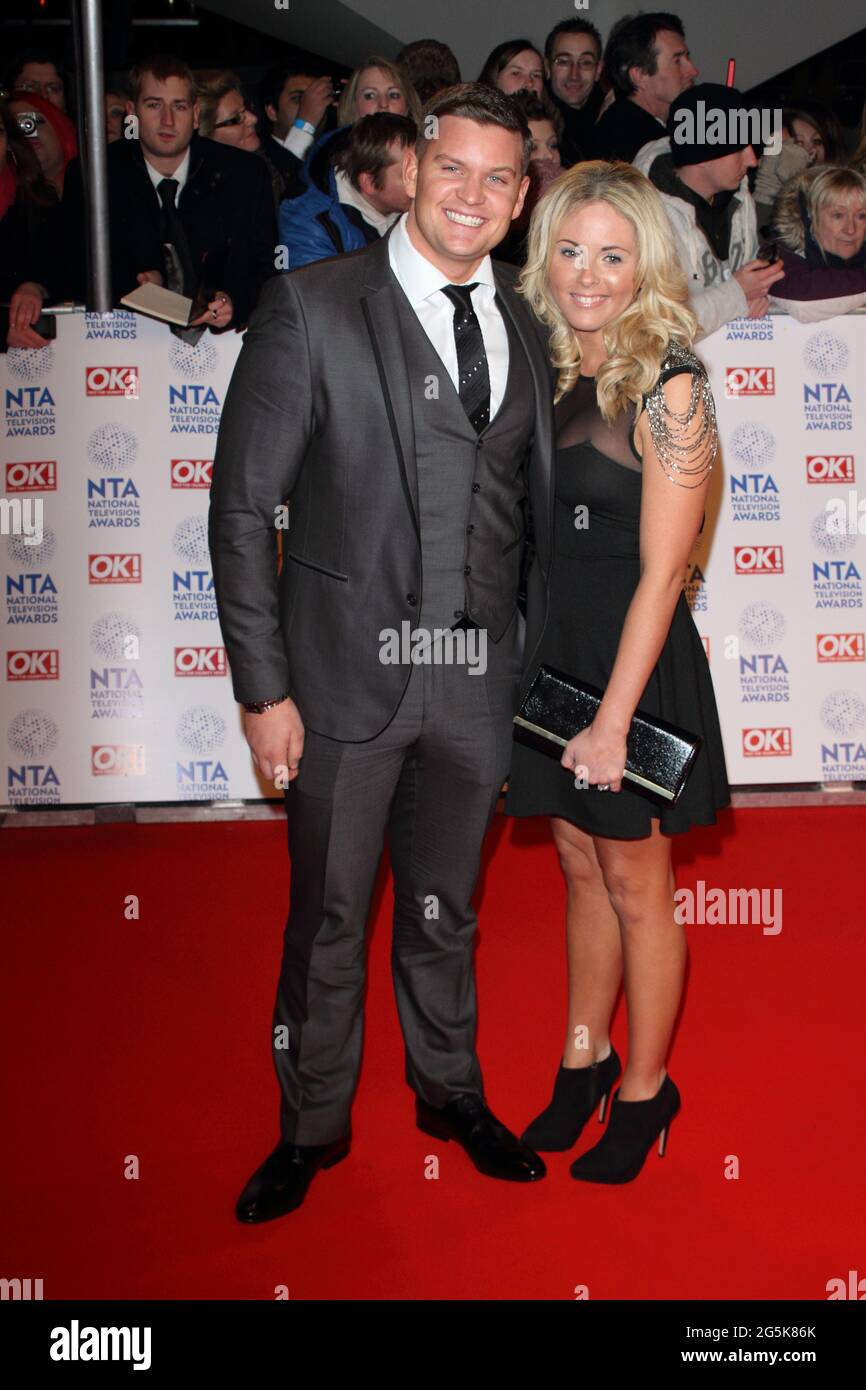 London, UK. Guest at the National Television Awards at the O2 Arena ...