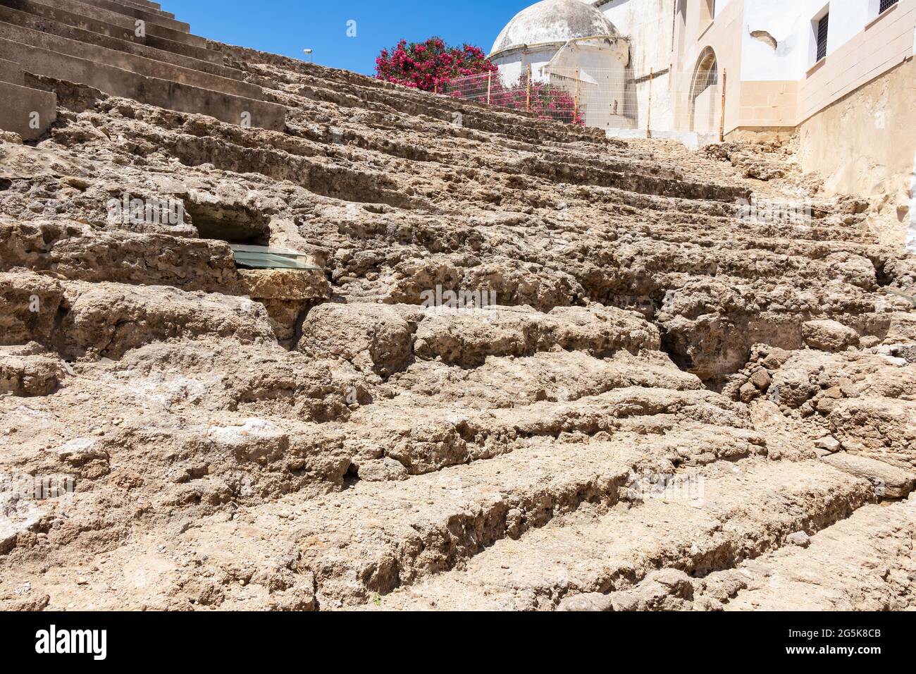 The Roman Theater of Cádiz. It was discovered in 1980 during ...