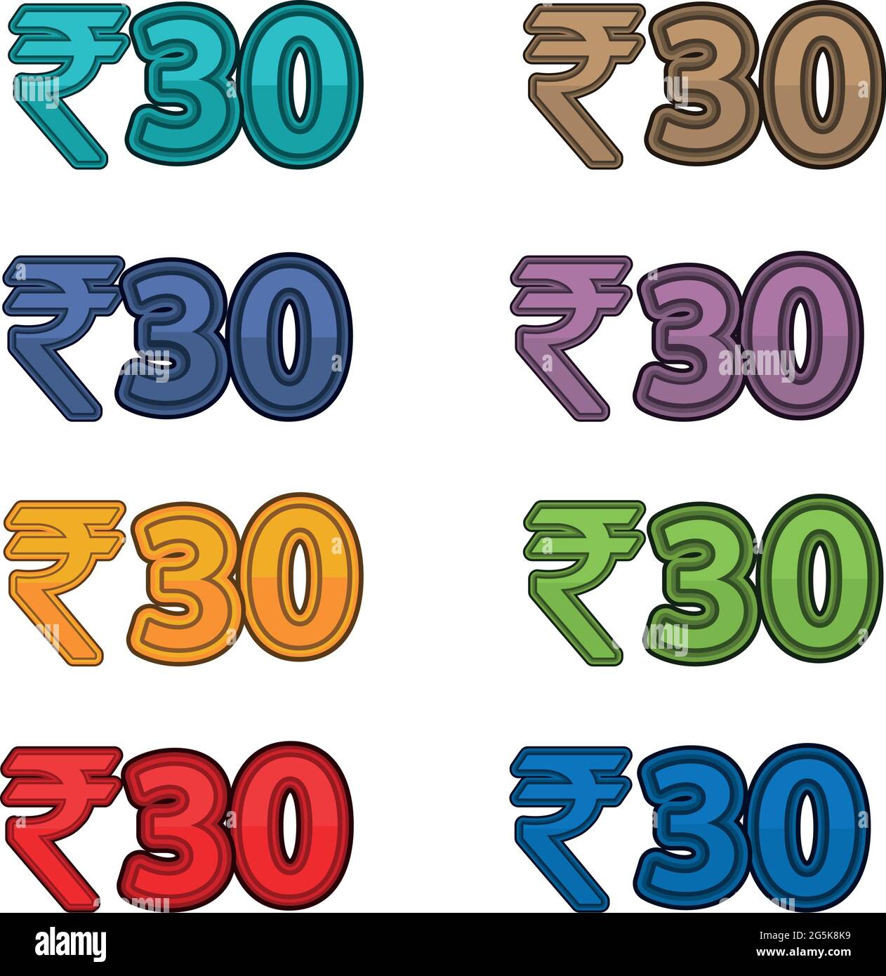 30 rupees Cut Out Stock Images & Pictures - Alamy