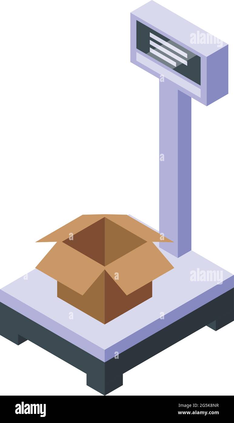 Electronic platform scales Stock Vector Images - Alamy