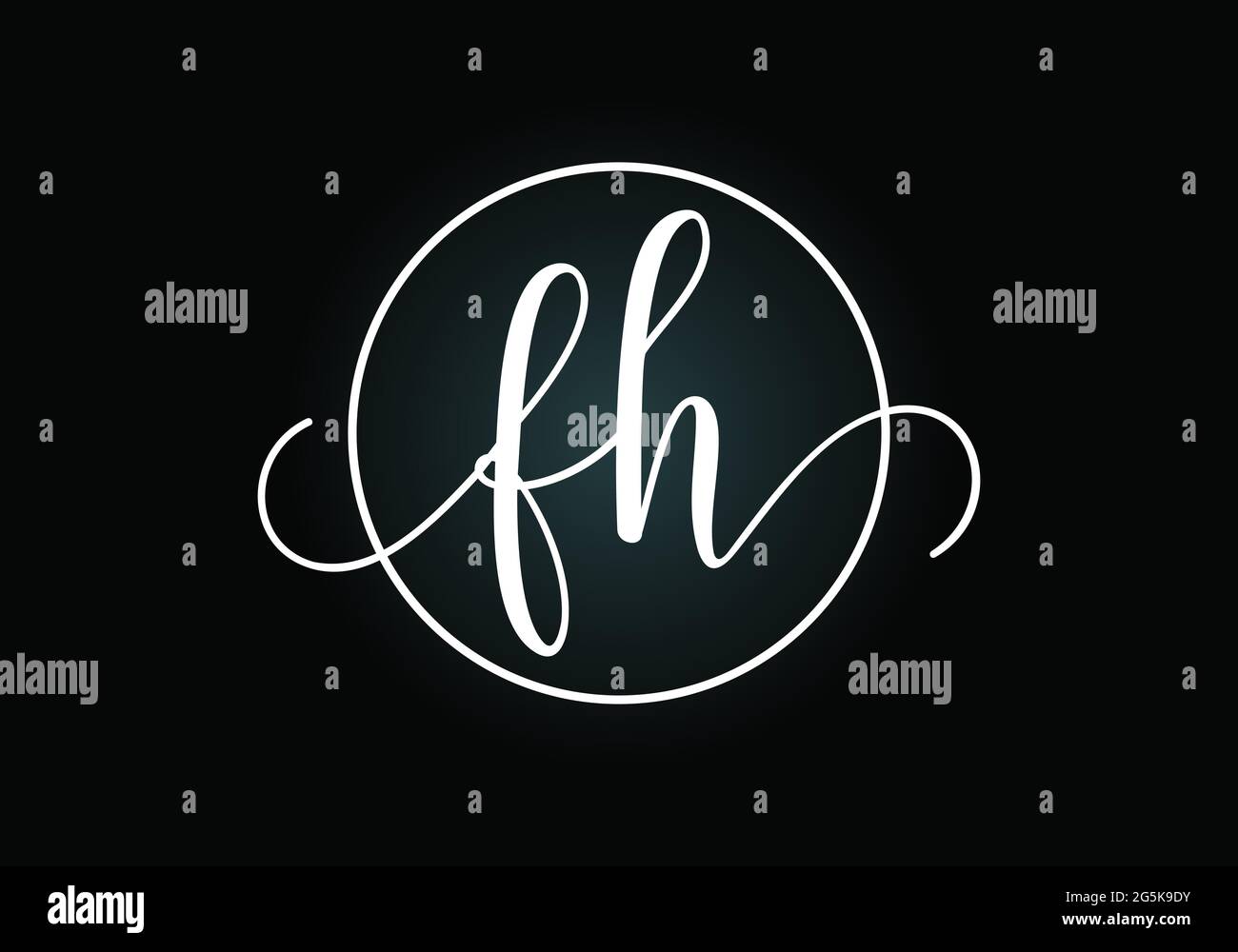 Initial F H Letter Logo With Creative Modern Business Typography Vector ...