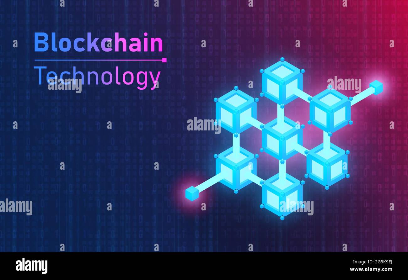 Futuristic Blockchain connection. Future concept.vector and ...