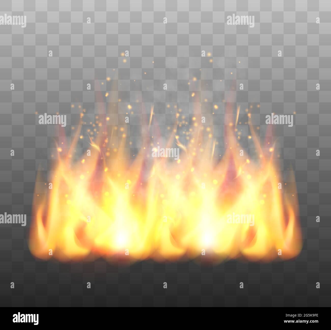 Realistic Fire Vector