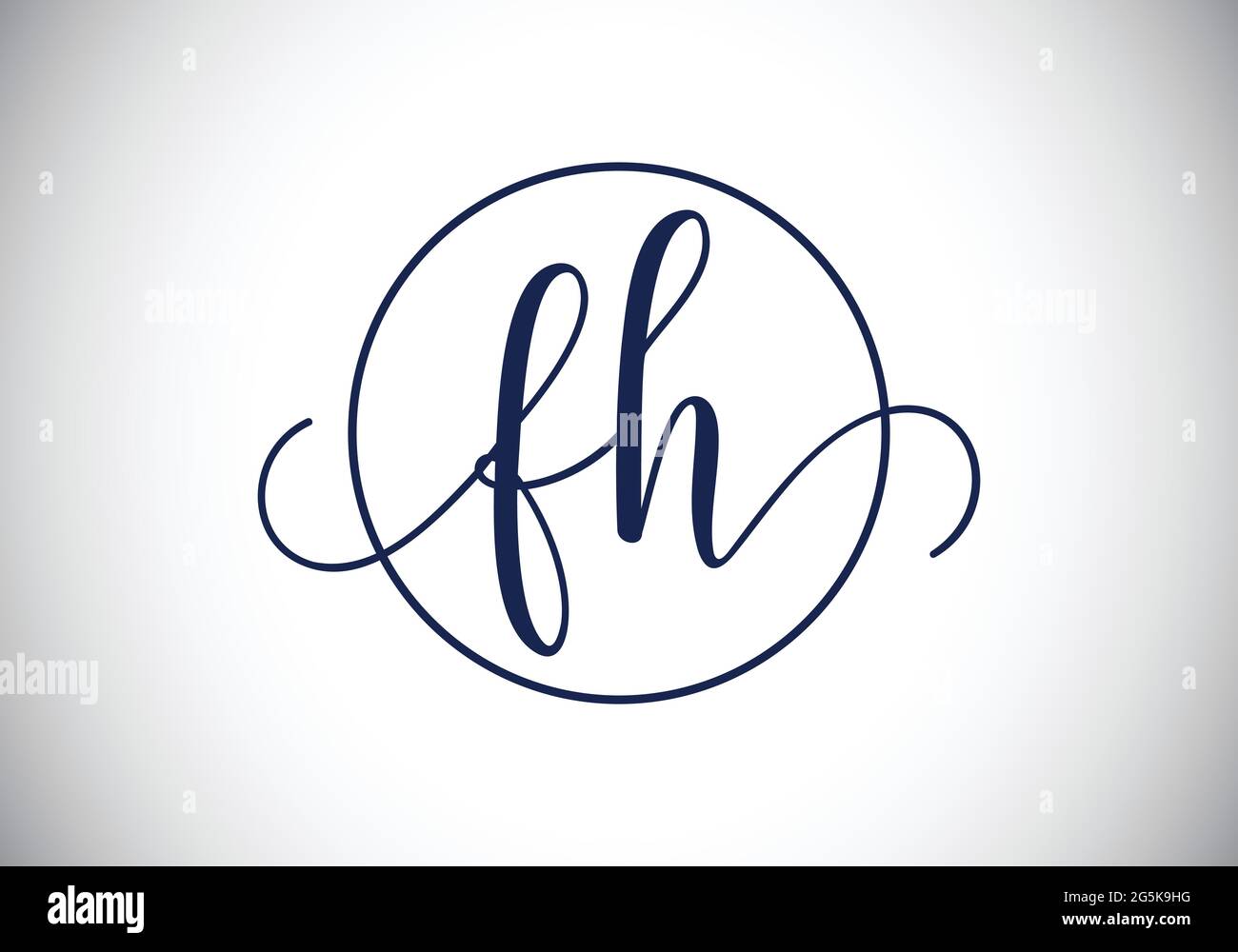 Initial F H Letter Logo With Creative Modern Business Typography Vector ...