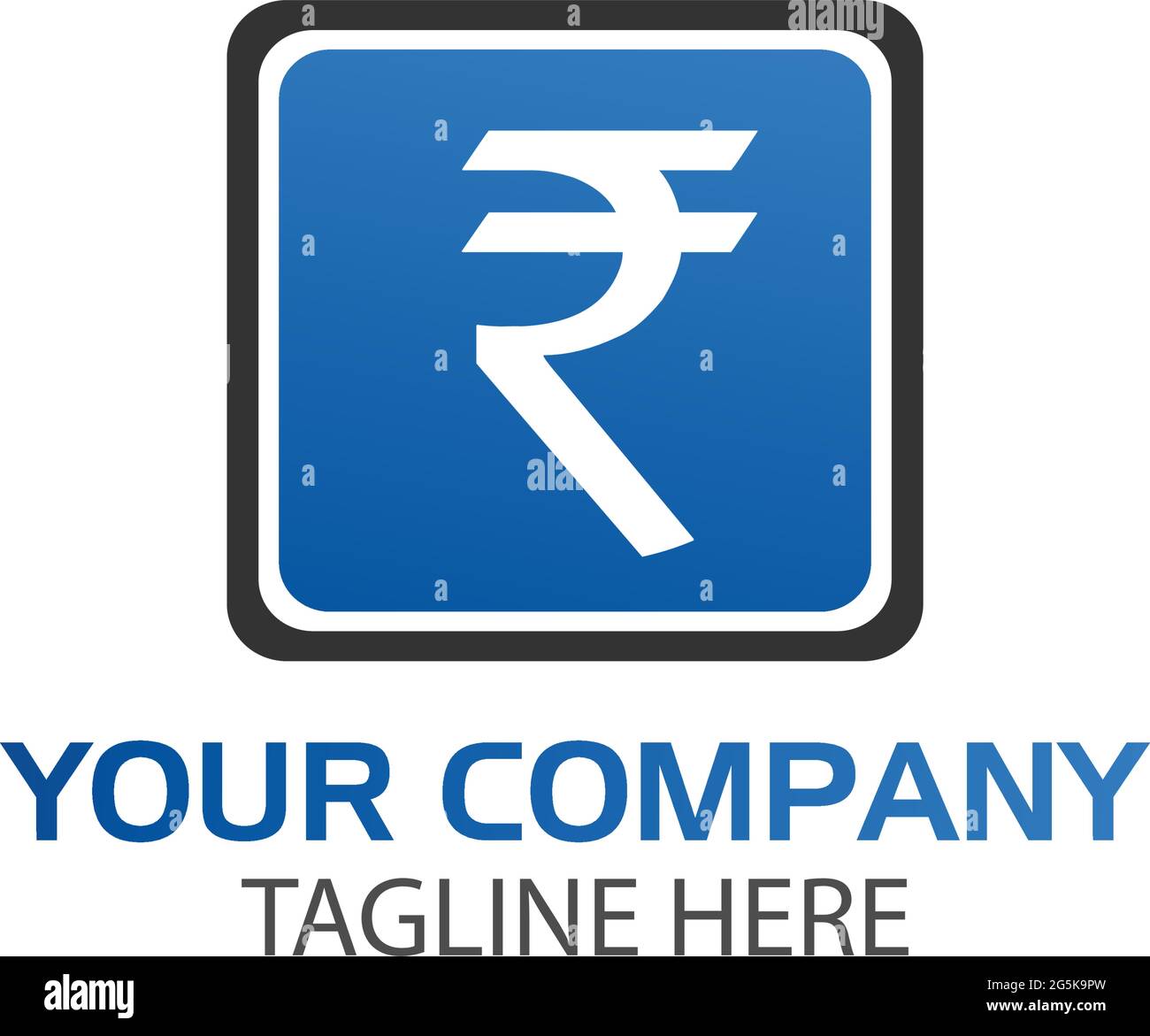 Rupee sign in rectangular, Finance Logo Vector Stock Vector Image & Art ...