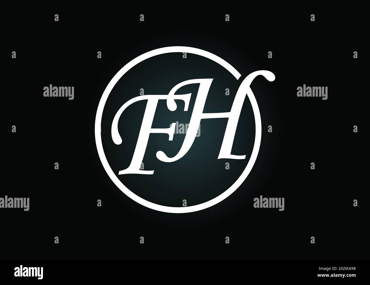 Initial F H Letter Logo With Creative Modern Business Typography Vector ...
