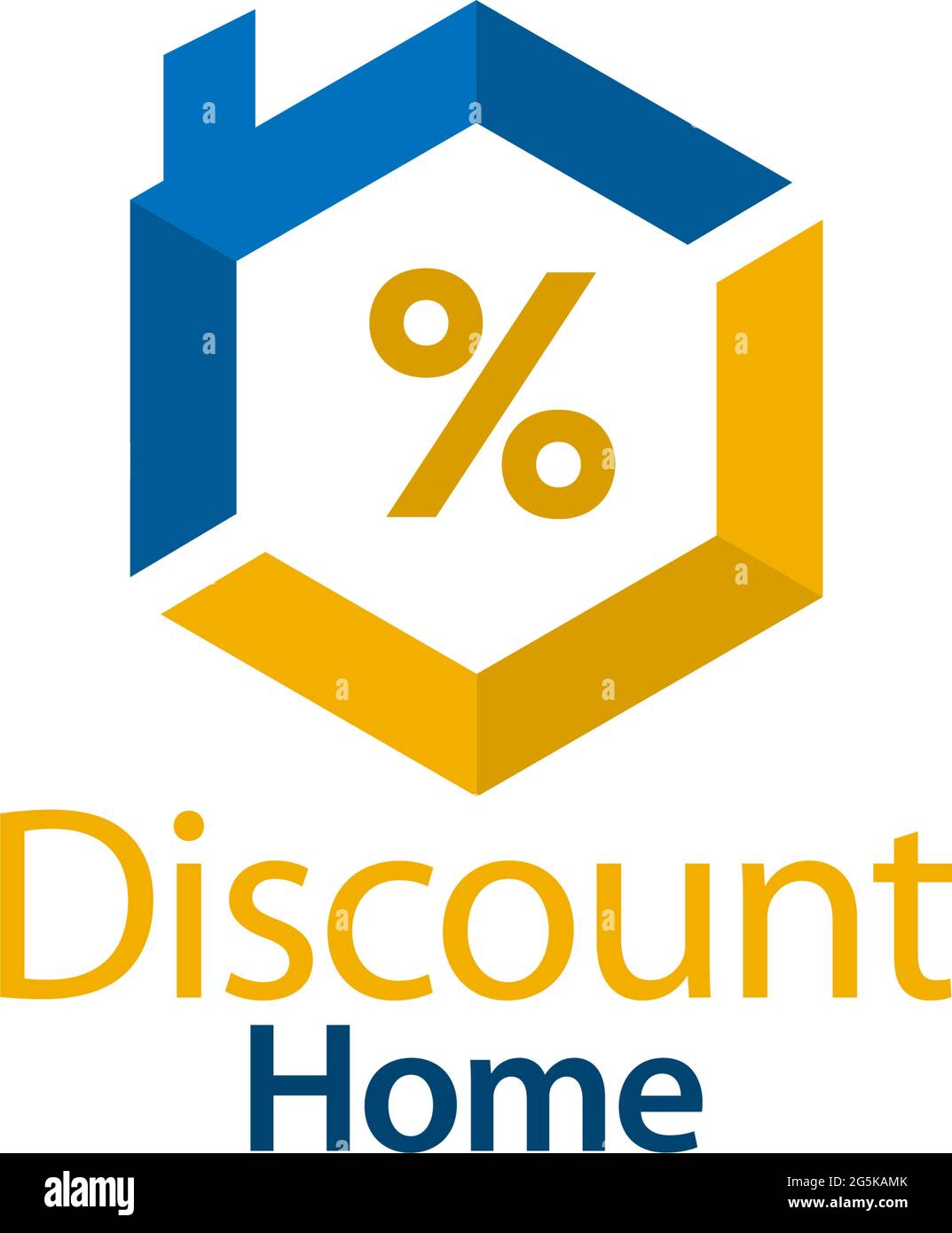 Discount home stock logo vector. Abstract house logo. Vector ...