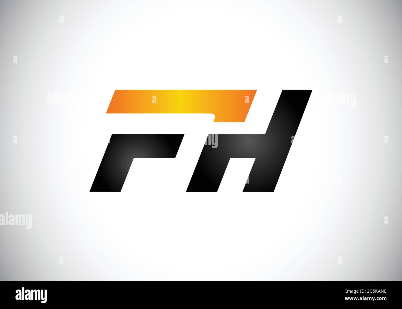 Initial F H Letter Logo With Creative Modern Business Typography Vector ...