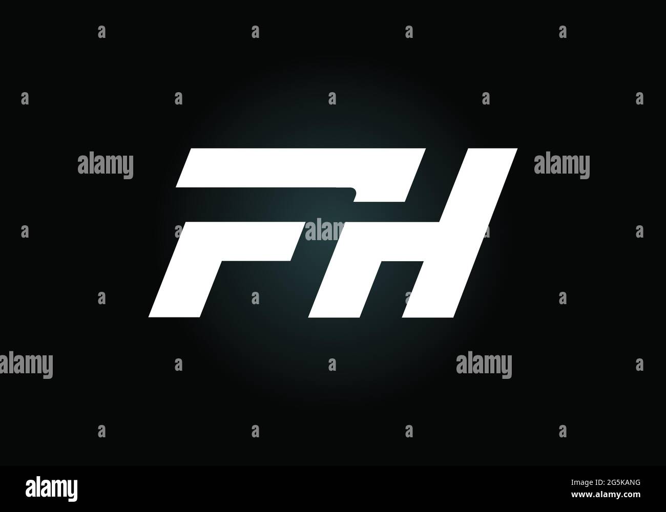 Initial F H Letter Logo With Creative Modern Business Typography Vector ...