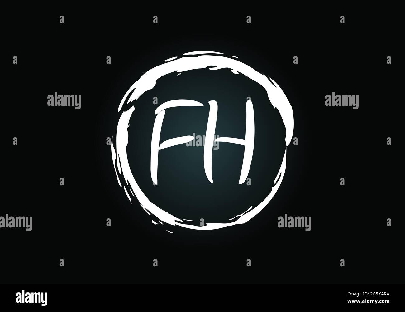 Initial F H Letter Logo With Creative Modern Business Typography Vector ...