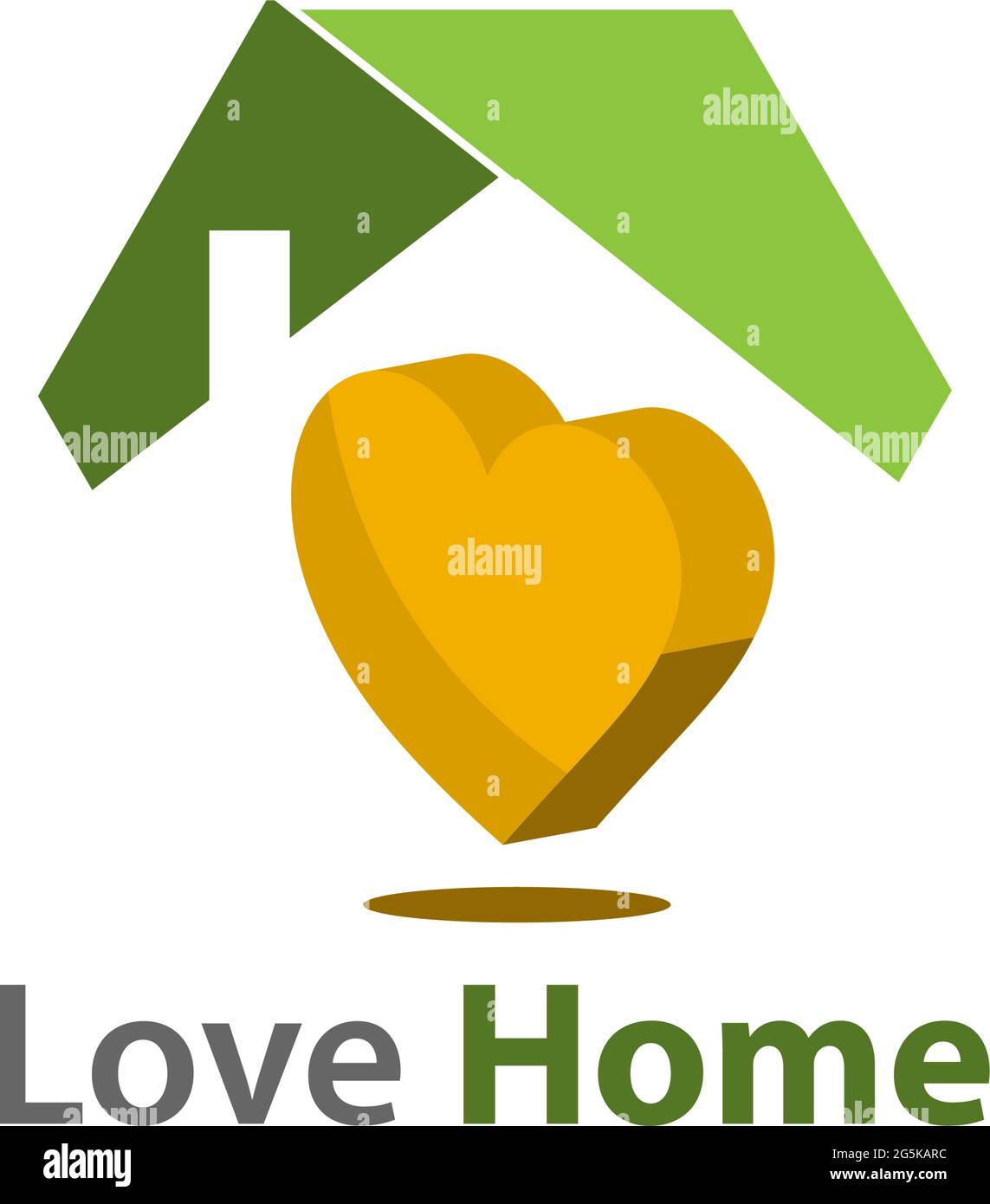 Love house stock logo vector. Abstract house logo. Vector Illustration ...