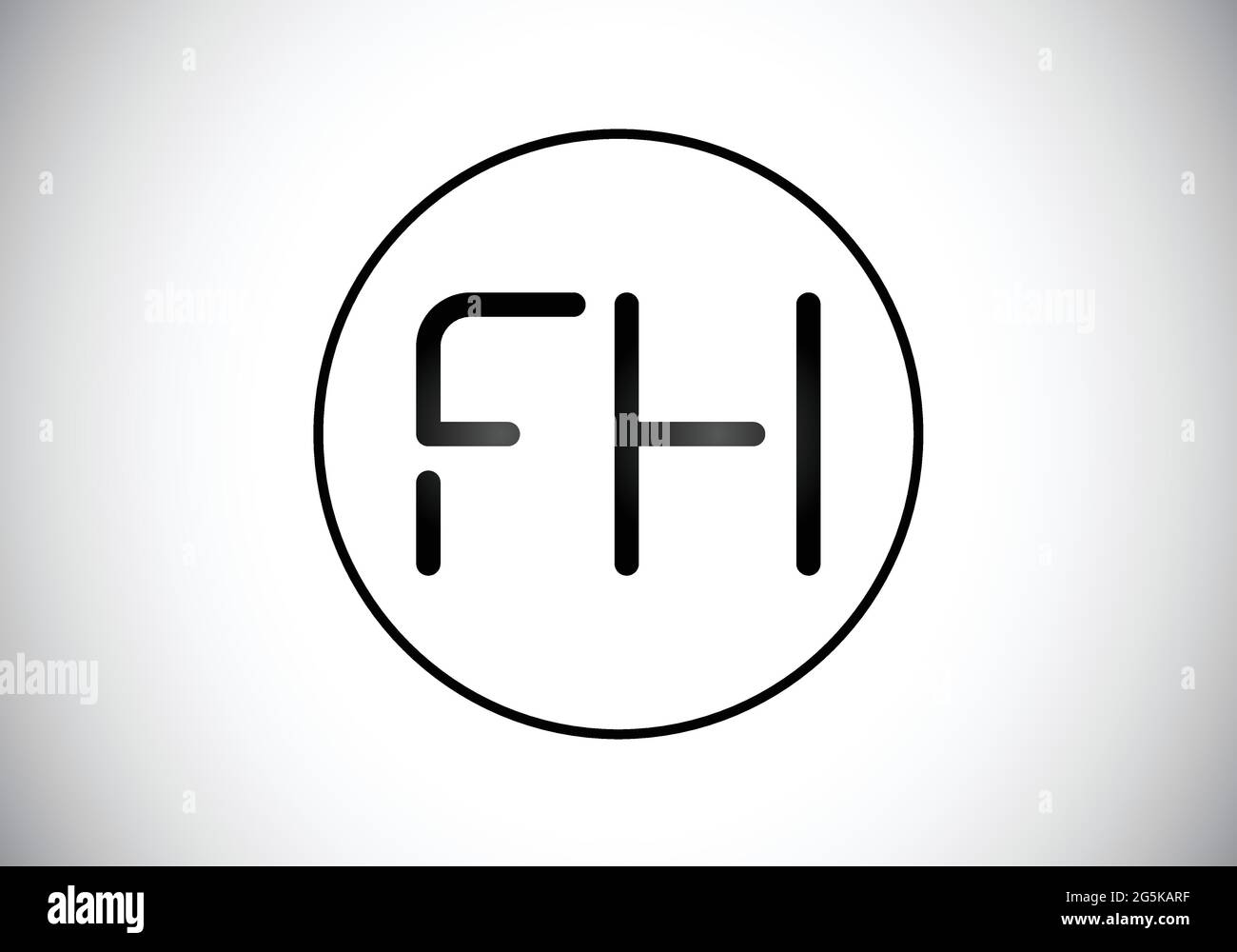 Initial F H Letter Logo With Creative Modern Business Typography Vector ...