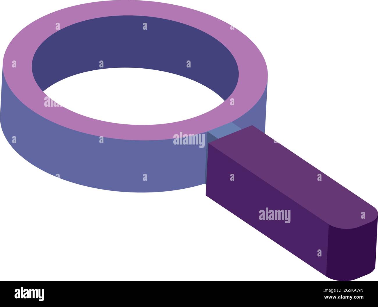 magnifying glass isometric Stock Vector Image & Art - Alamy