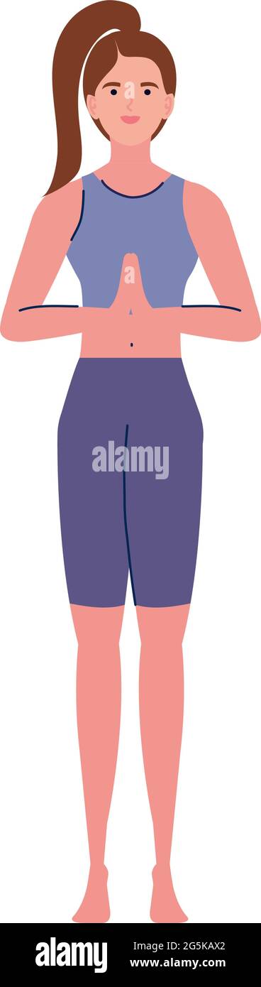 Hands yoga meditation woman Stock Vector Images - Alamy