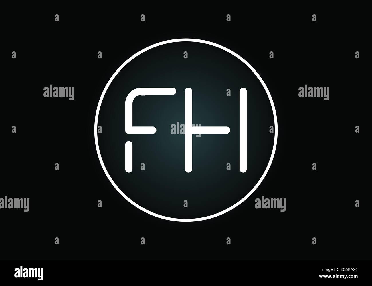 Initial F H Letter Logo With Creative Modern Business Typography Vector ...