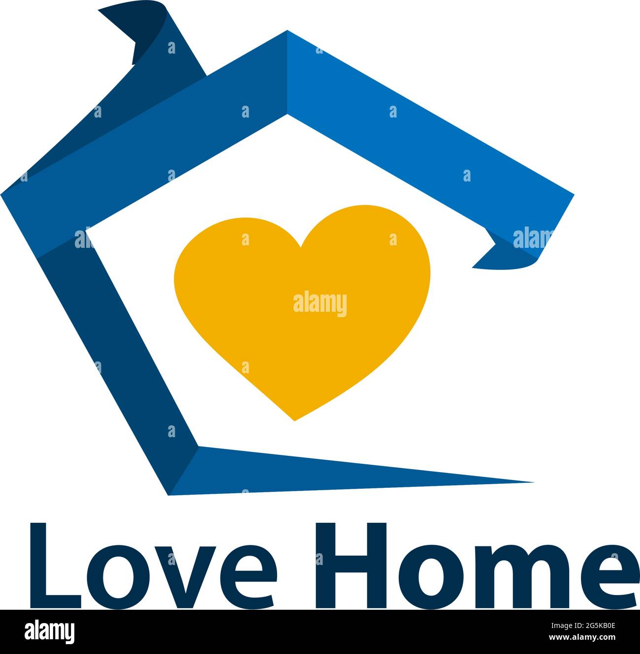 Love house stock logo vector. Abstract house logo. Vector Illustration ...