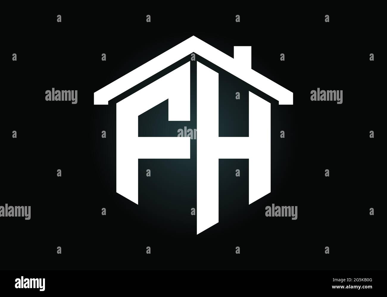 Initial F H Letter Logo With Creative Modern Business Typography Vector ...